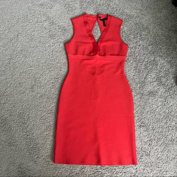 BCBGMaxAzria | Dresses | Womens Bcbg Maxazria Orange Bodycon Dresssize M | Poshmark